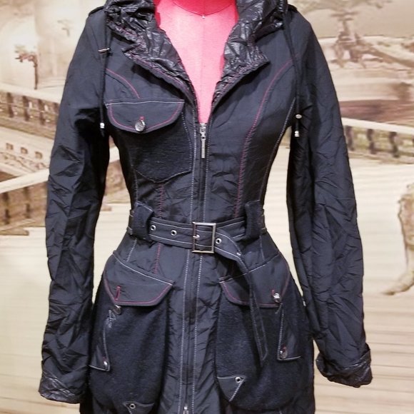 Nexx | Jackets & Coats | Nexx Rare Black Red Jacket Coatblazer Dress ...